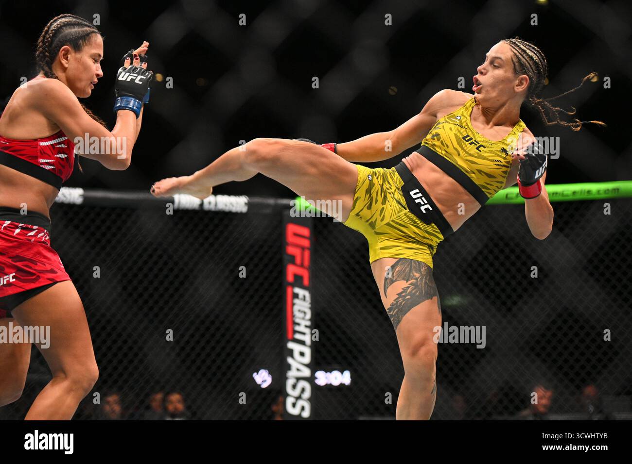RIO DE JANEIRO, BRAZIL - OCTOBER 11: Julia Polastri fights Karolina ...
