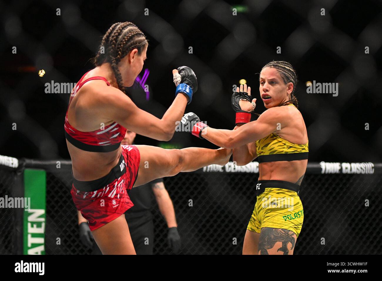RIO DE JANEIRO, BRAZIL - OCTOBER 11: Julia Polastri fights Karolina ...