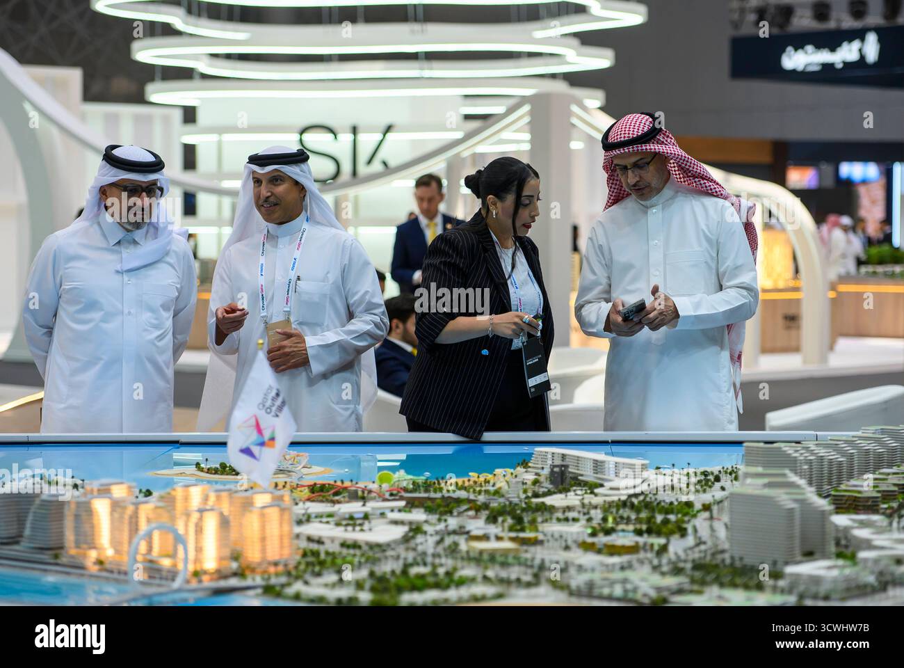 CITYSCAPE QATAR 2025Õ THE REAL ESTATE EXHIBITION IN DOHA Visitors view ...