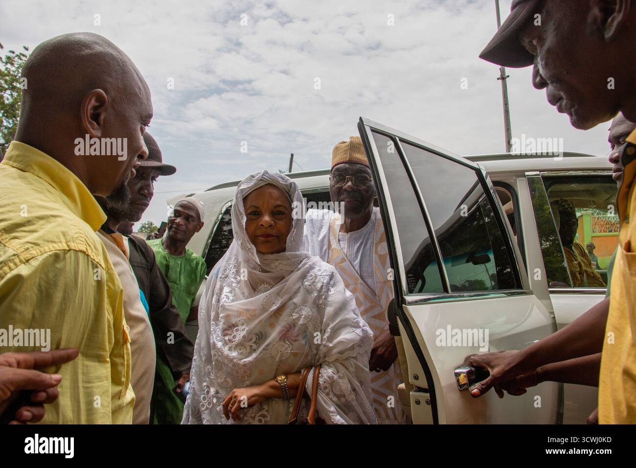 Presidential opposition candidate Issa Tchiroma and his wife, Aminata ...