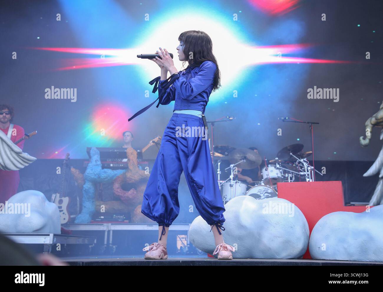 Magdalena Bay's Mica Tenenbaum performs during weekend two of the ...