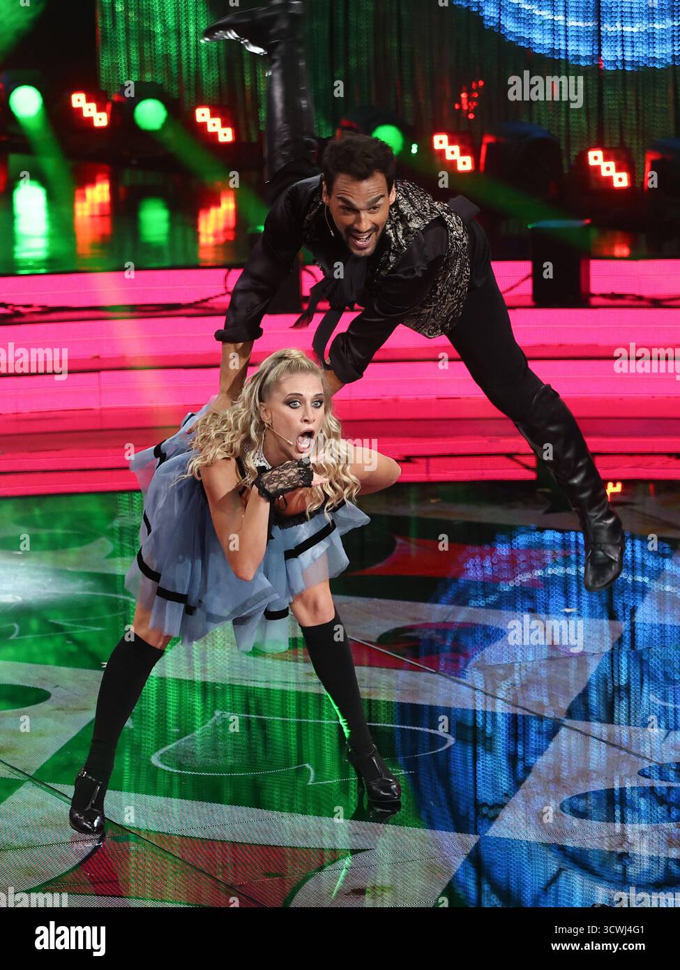 Rome, Rai Auditorium at the Foro Italico, TV show "Dancing with the Stars." Pictured: Fabio ...