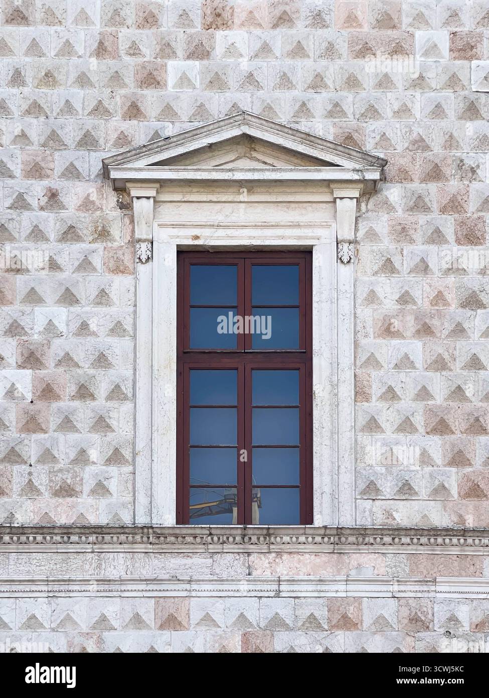 Classical window of Italian buildigns with closing doors in wood Stock ...