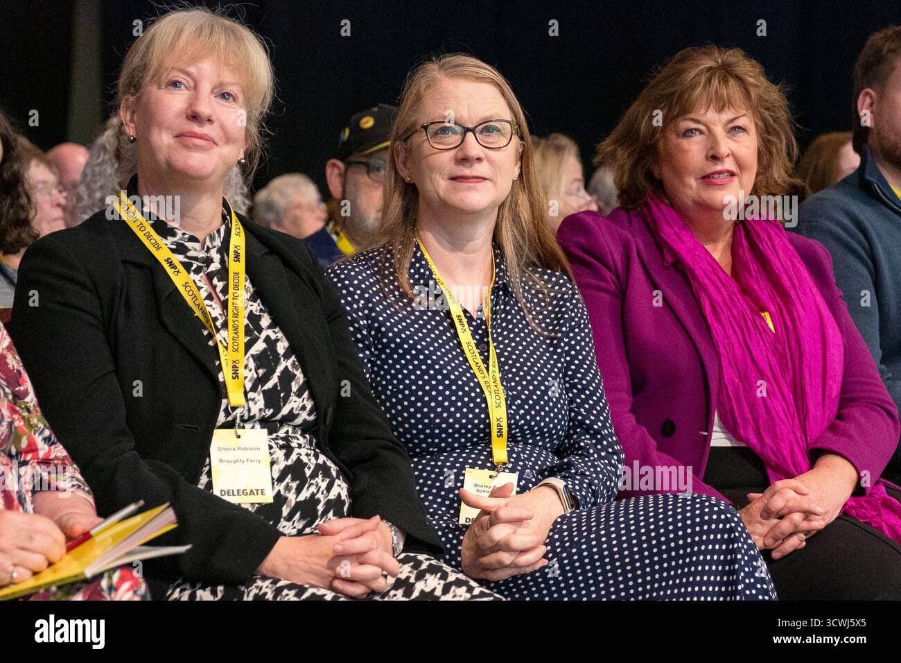 Ministers (left to right) Shona Robison, Shirley-Anne Somerville and ...