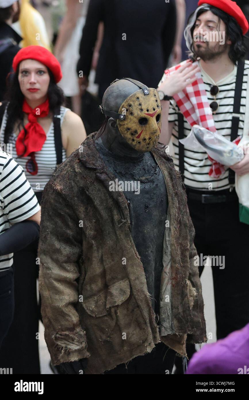 NEW YORK, NEW YORK OCTOBER 11, 2025: Jason Voorhees along with ...