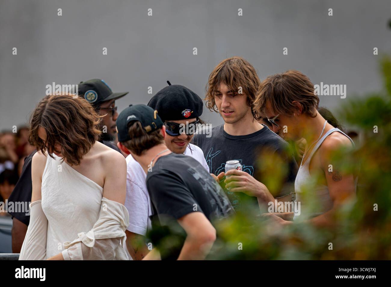 NEW YORK, NEW YORK - SEPTEMBER 27: The band Geese, fronted by Cameron ...