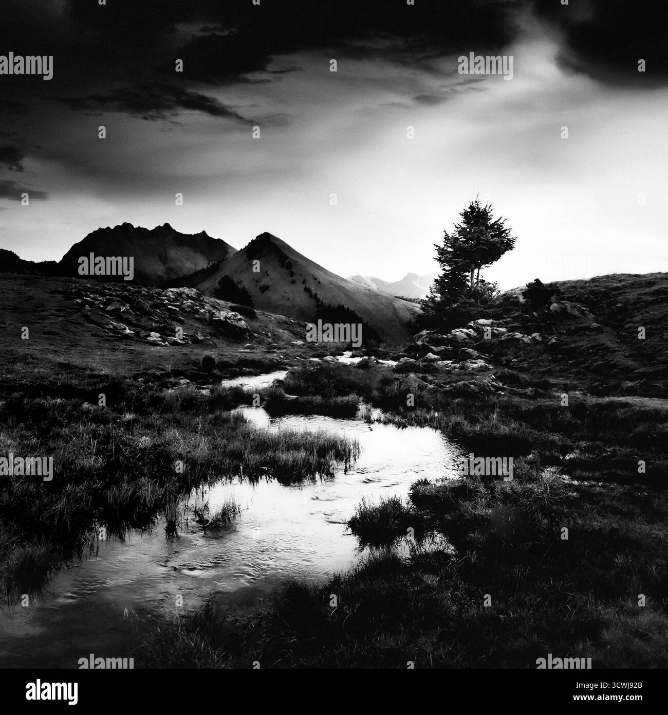 Hiking region alps Black and White Stock Photos & Images - Alamy