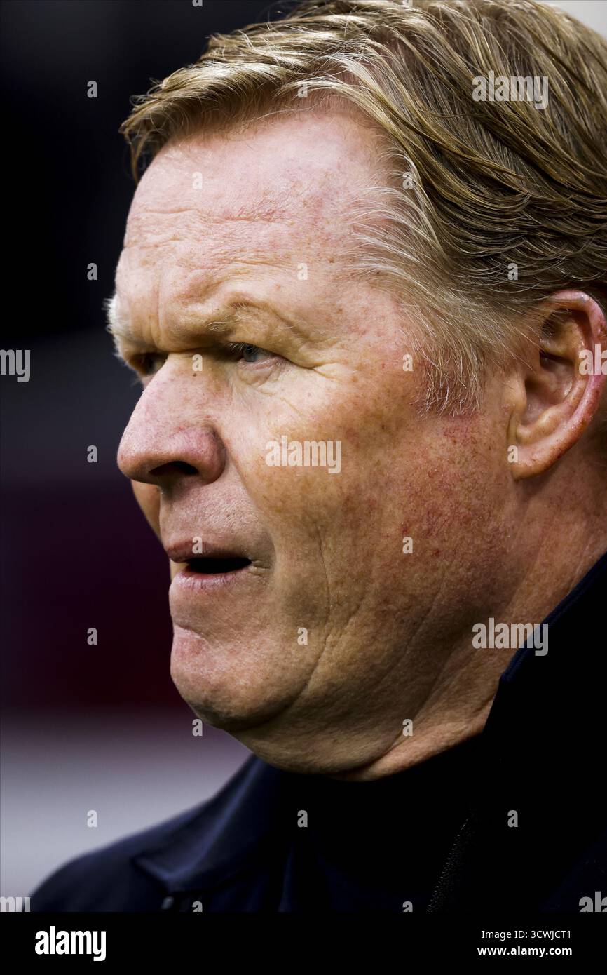 AMSTERDAM - Dutch coach Ronald Koeman at the Johan Cruijff ArenA during ...