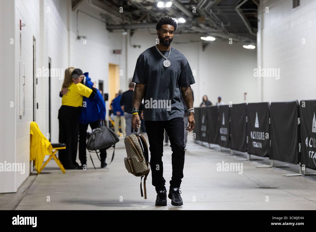 Pittsburgh Steelers cornerback Darius Slay (23) arrives before an NFL ...