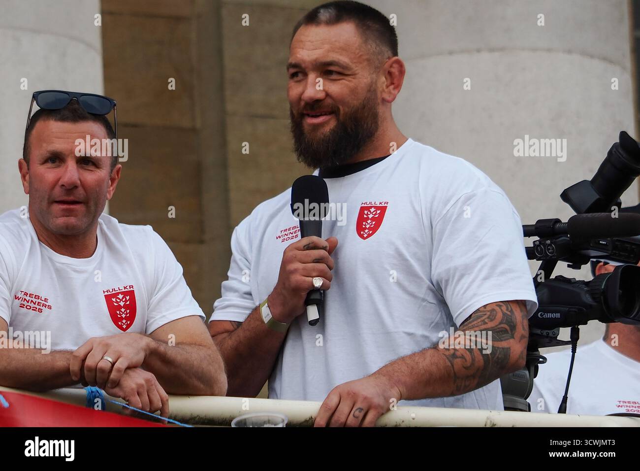 Hull, United Kingdom . 12 October, 2025. Pictured left to right ...