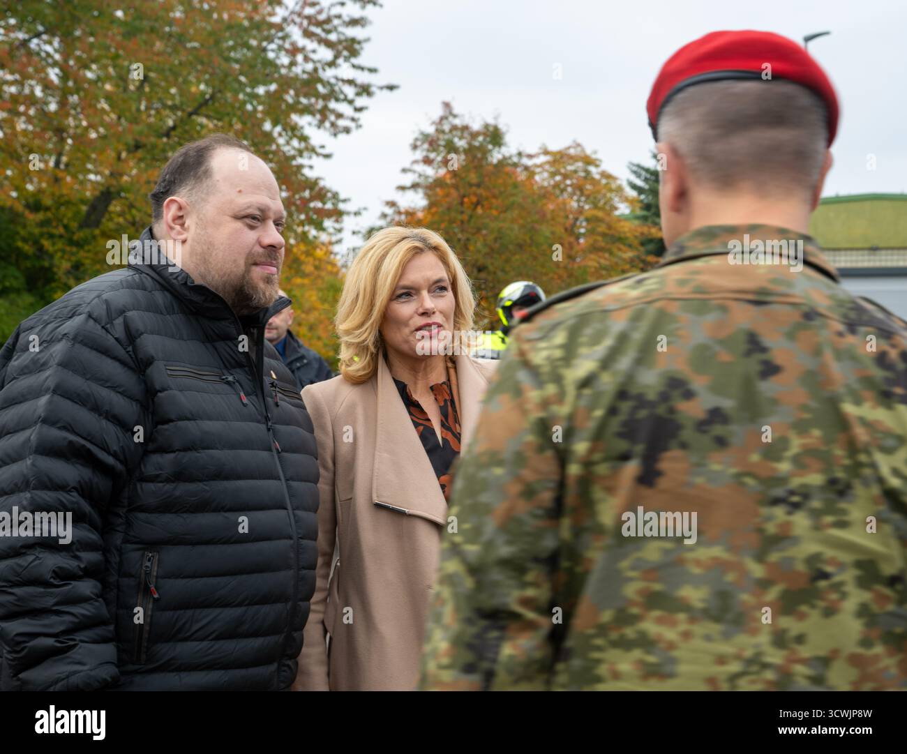Idar Oberstein, Germany. 12th Oct, 2025. Bundestag President Julia ...