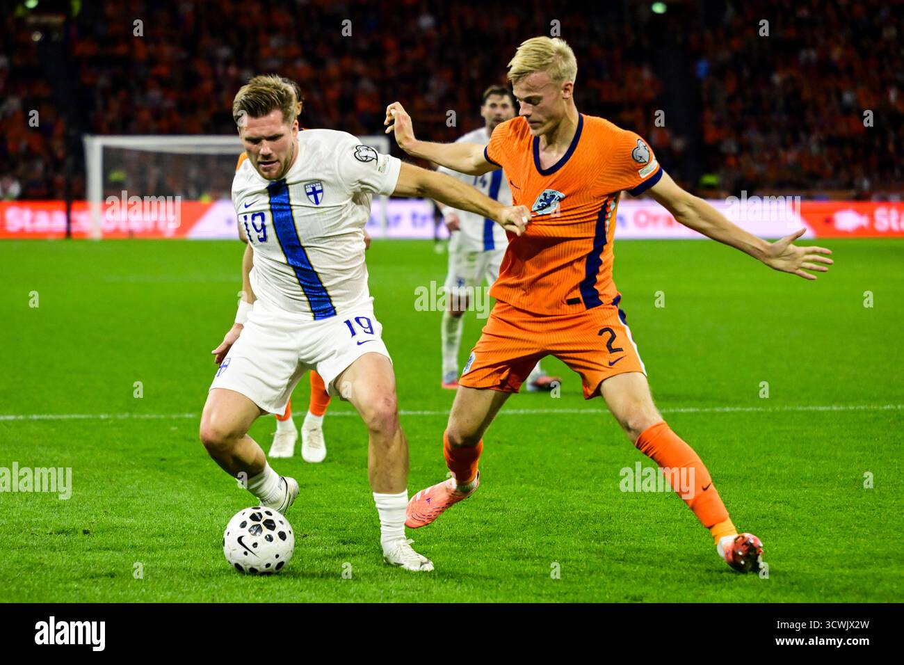 AMSTERDAM – (l-r) Benjamin Kallman of Finland, Jean Paul van Hecke of ...
