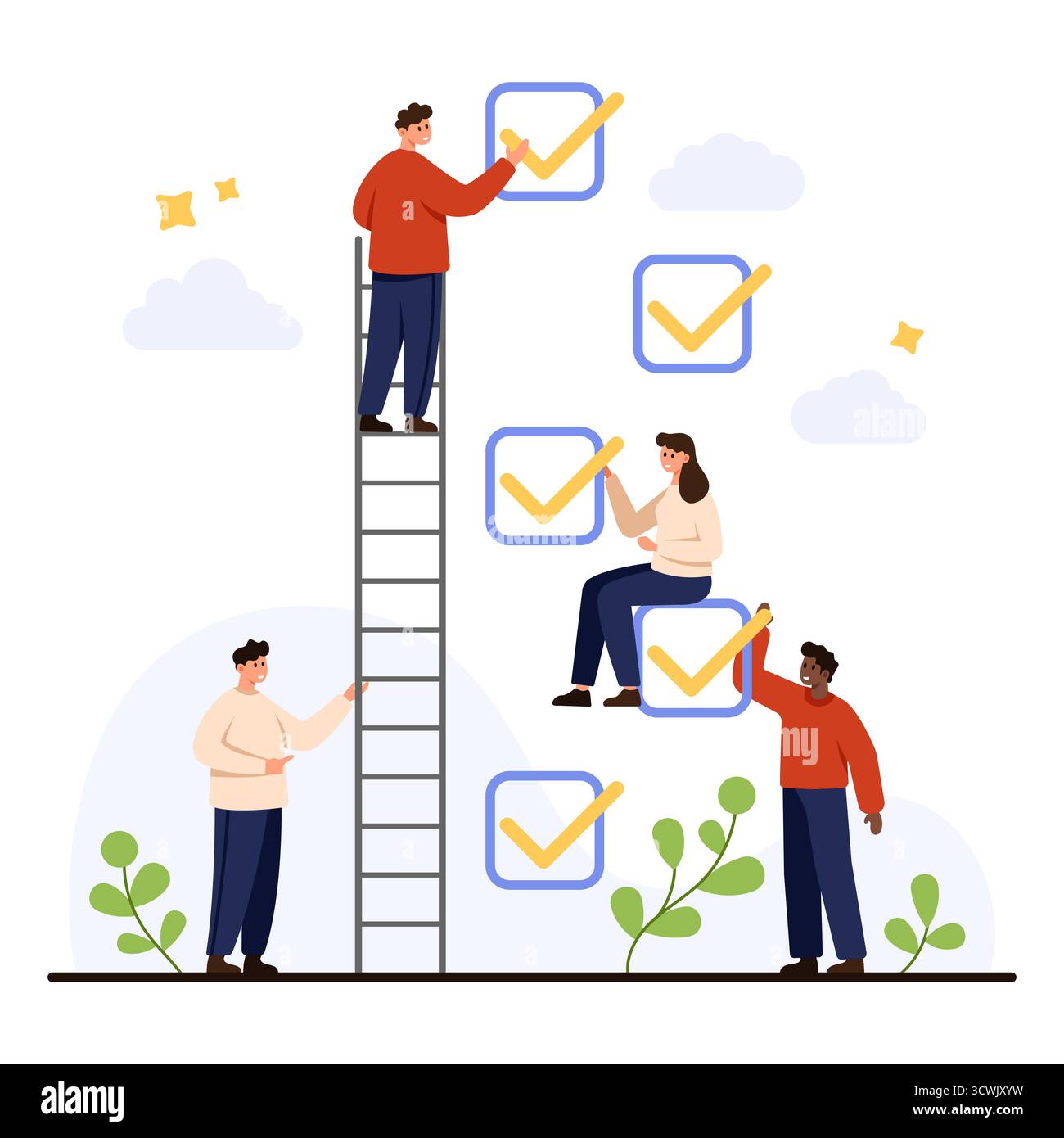 Quality assurance office Stock Vector Images - Alamy