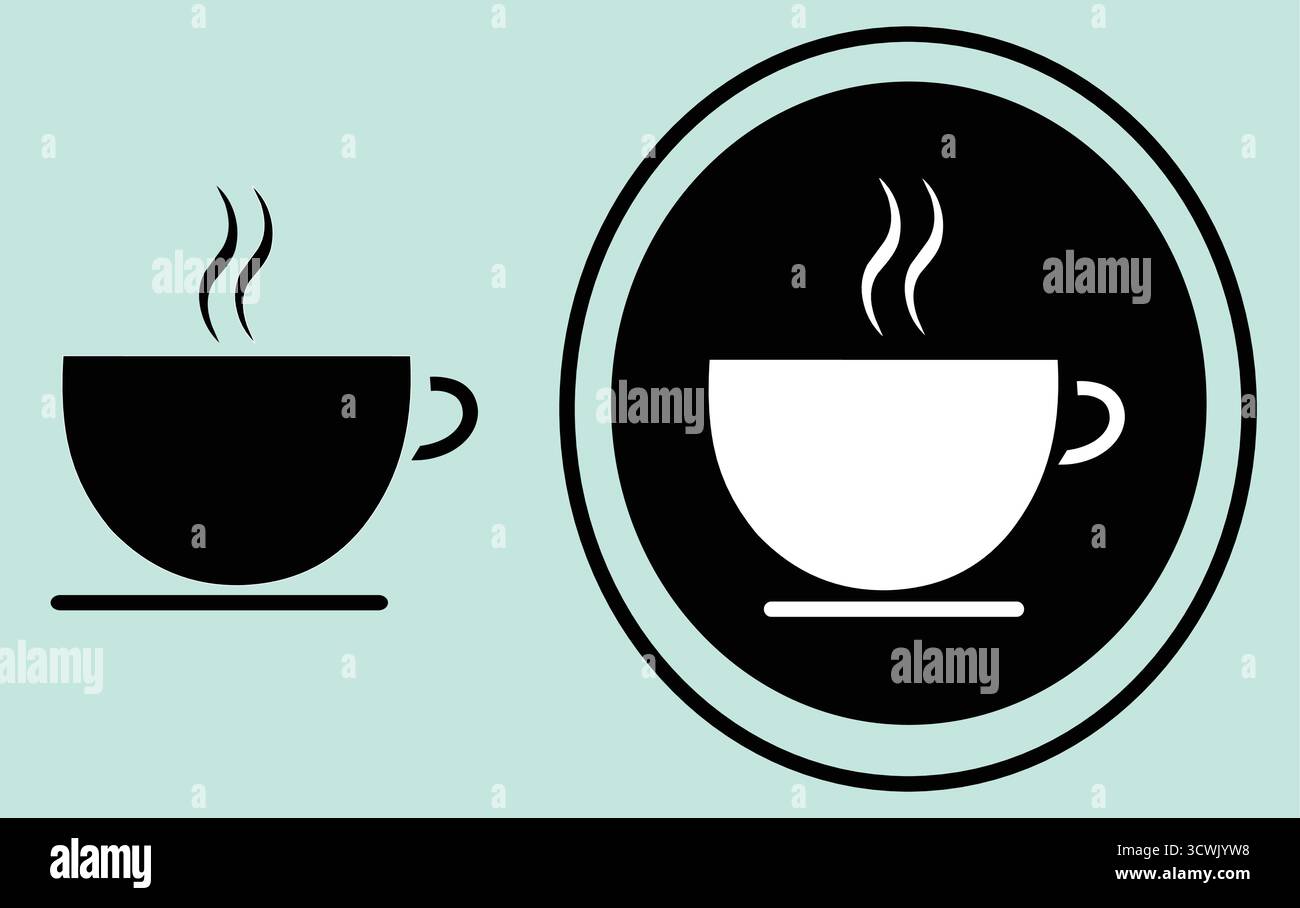 Coffee beans cups Stock Vector Images - Alamy