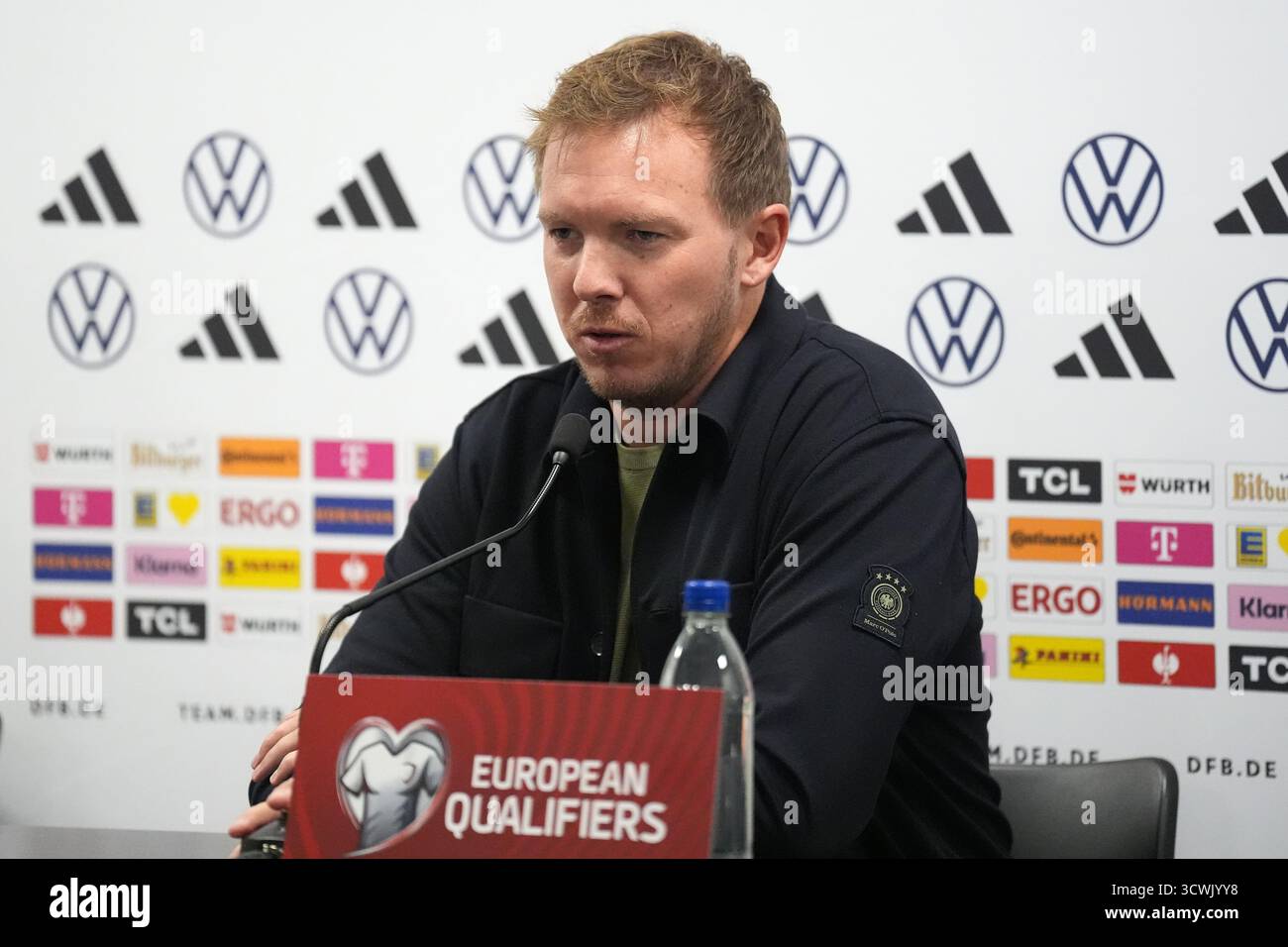 Germany head coach Julian Nagelsmann during a press conference at the ...