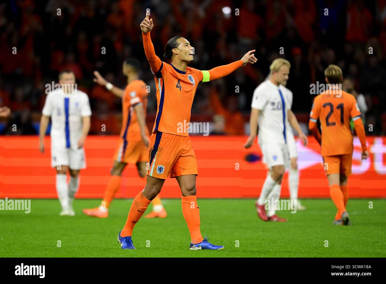 AMSTERDAM - Virgil van Dijk of the Netherlands at the Johan Cruijff ...