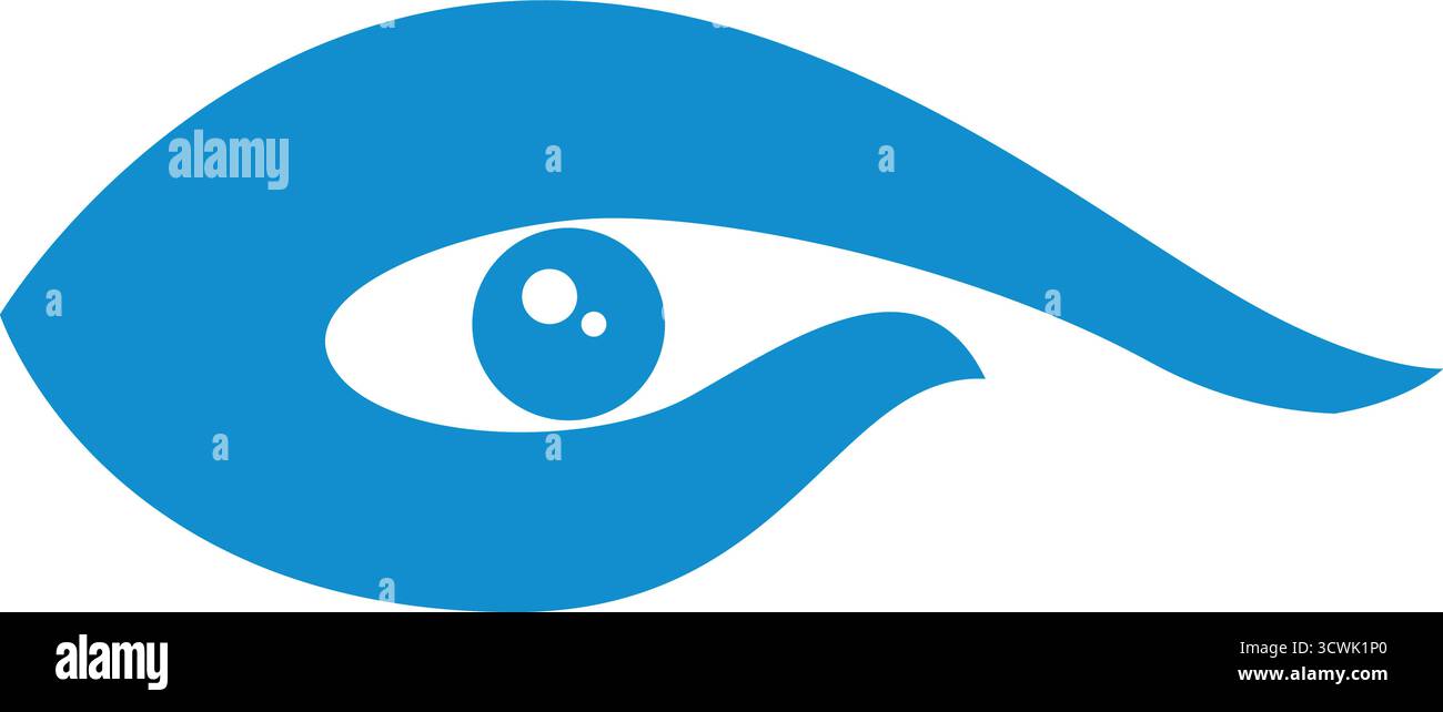 Creative hand and circle forming an eye symbolizing vision care Stock ...