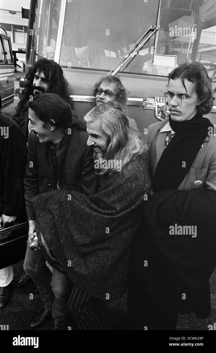 Frank zappa and the mothers of invention Black and White Stock Photos ...