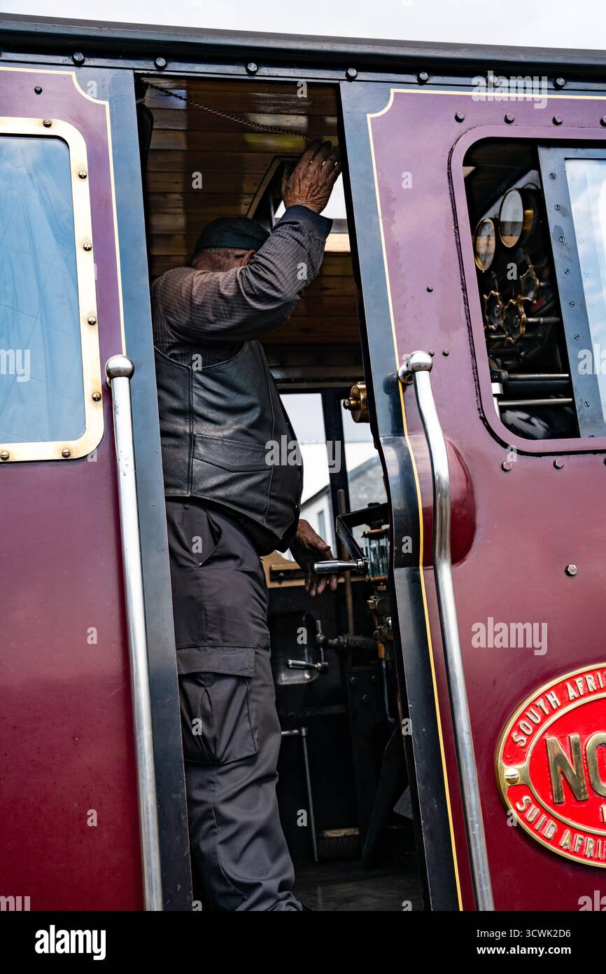 Steam train driver in hi-res stock photography and images - Alamy