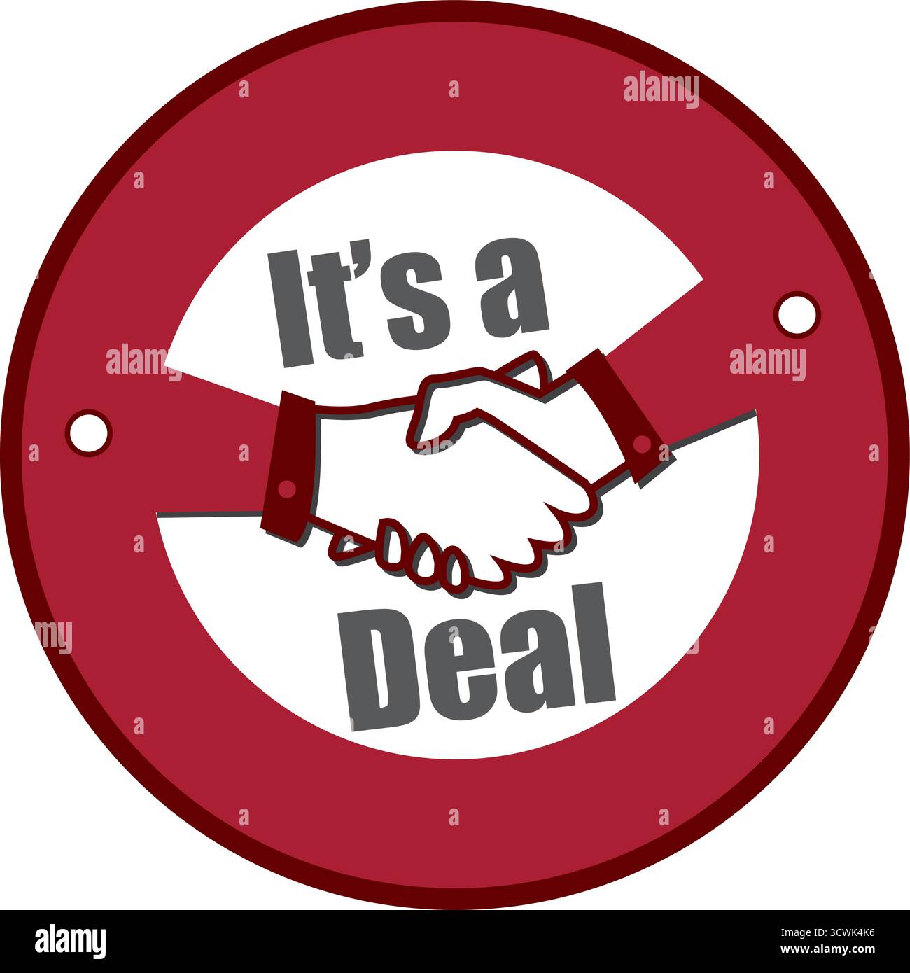 Circular handshake trust deal logo Stock Vector Image & Art - Alamy