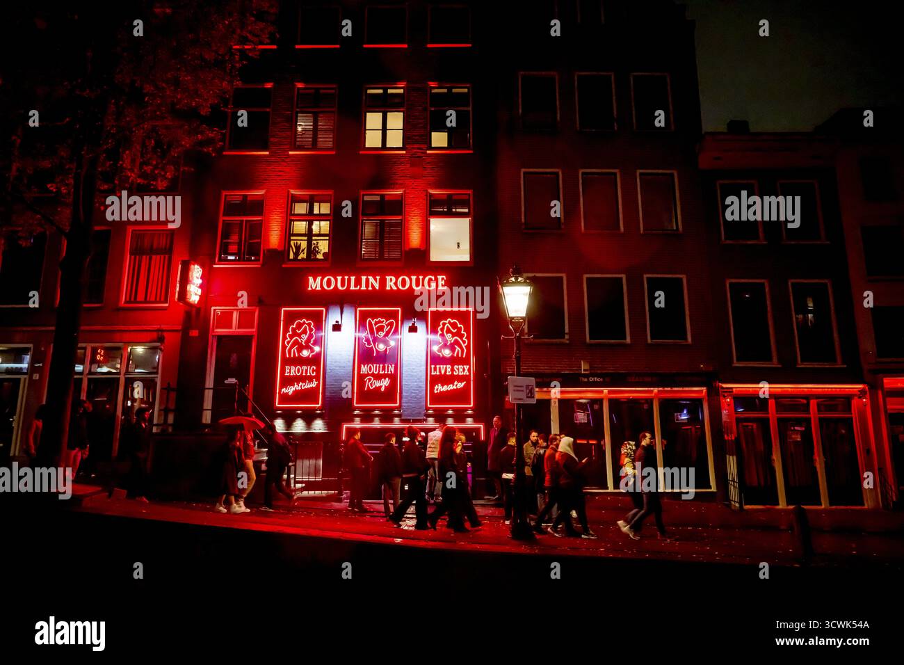 AMSTERDAM - Overview of the Red Light District ANP /HOLLANDSE/HOOGTE /ROBIN UTRECHT netherlands ...