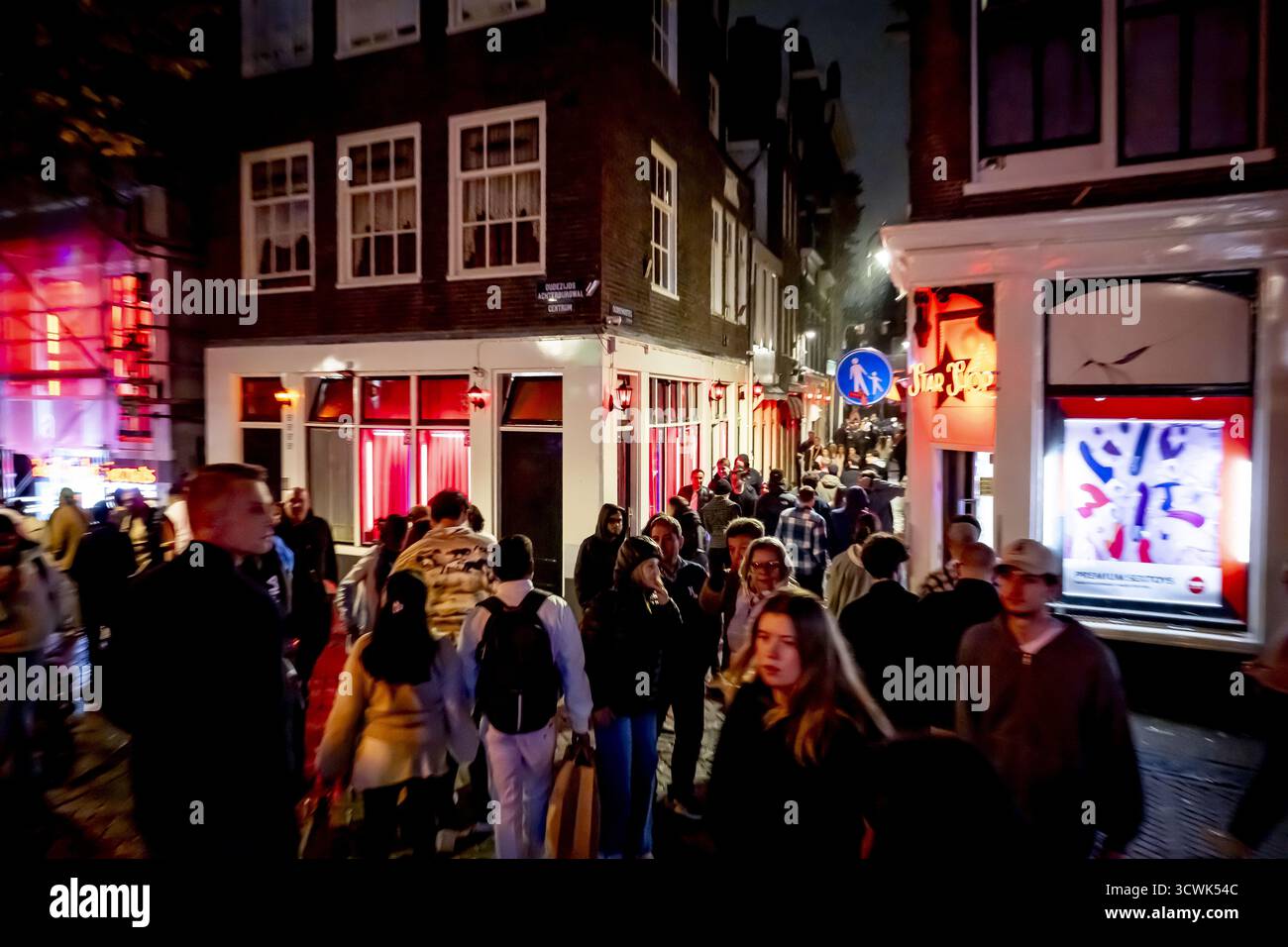 AMSTERDAM - Overview of the Red Light District ANP /HOLLANDSE/HOOGTE ...