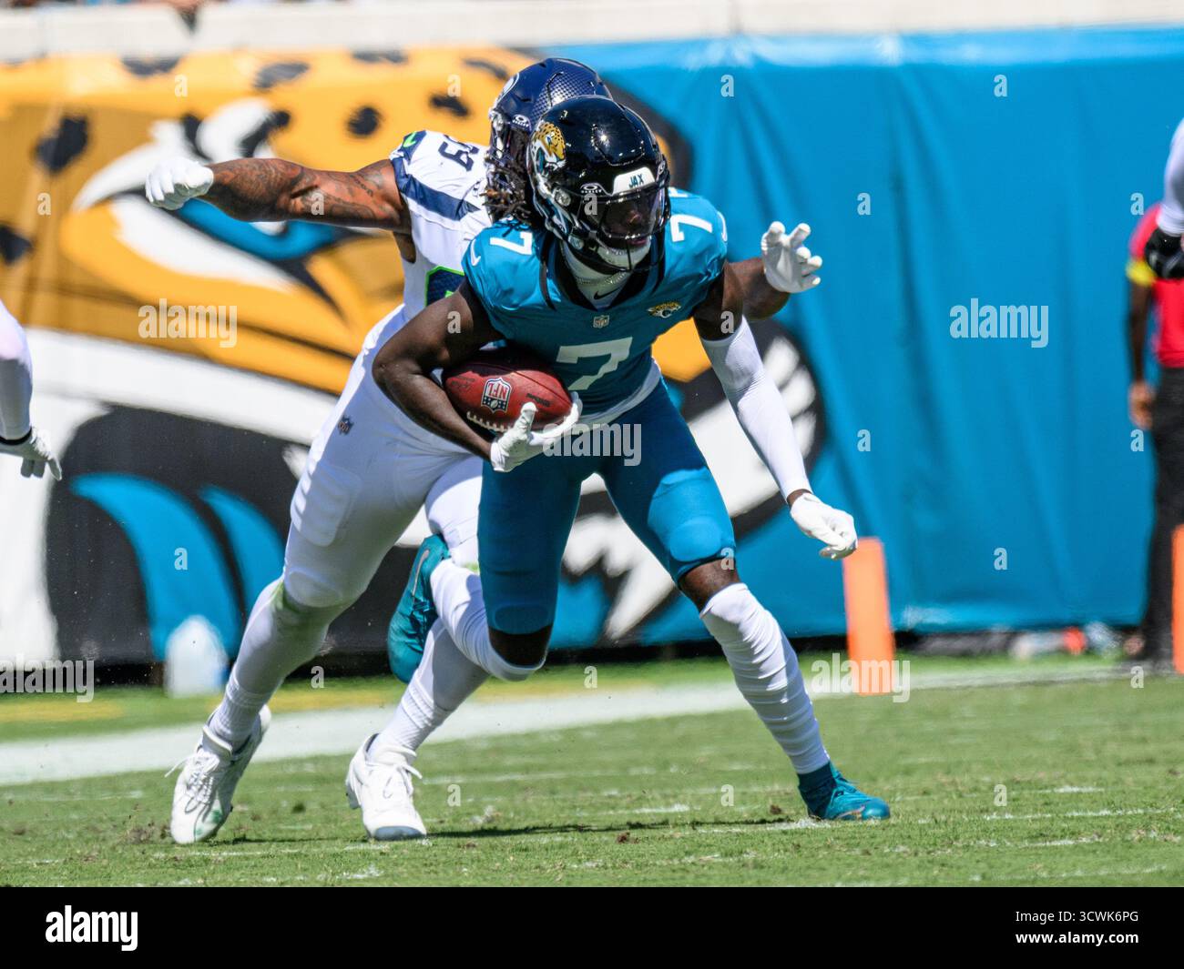 October 12, 2025: Jacksonville Jaguars wide receiver Brian Thomas Jr ...