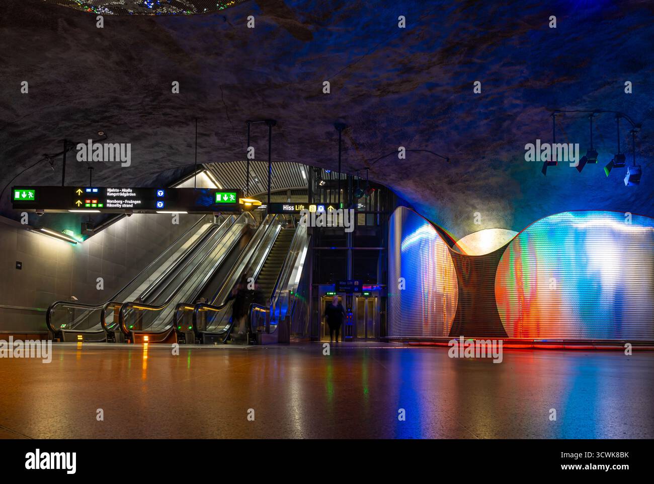 The Stockholm metro, or "T-bana" in Swedish, is a rapid transit system ...