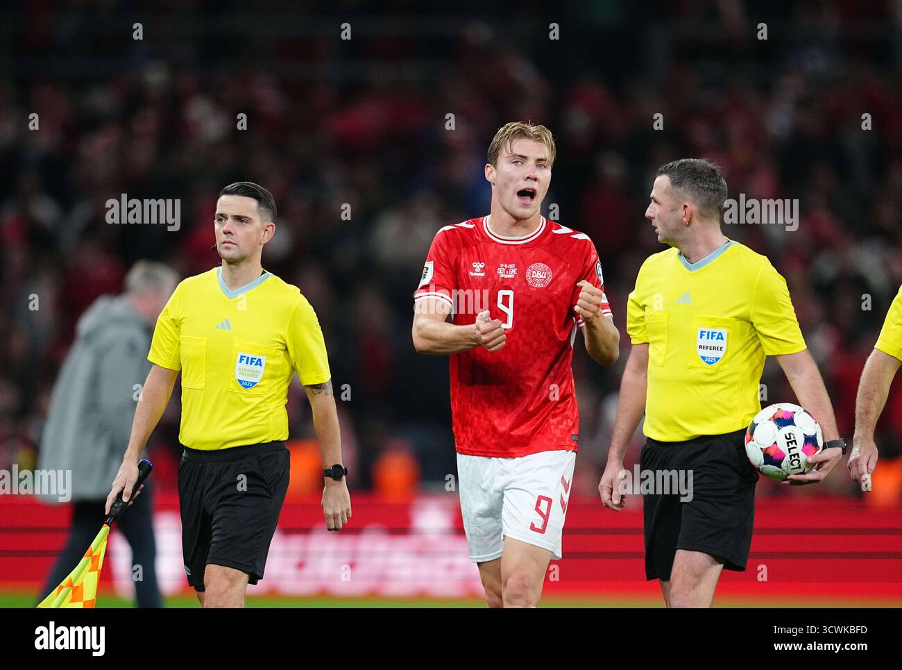 Parken, Copenhagen, Denmark. 12th Oct, 2025. Denmark v Greece, at ...