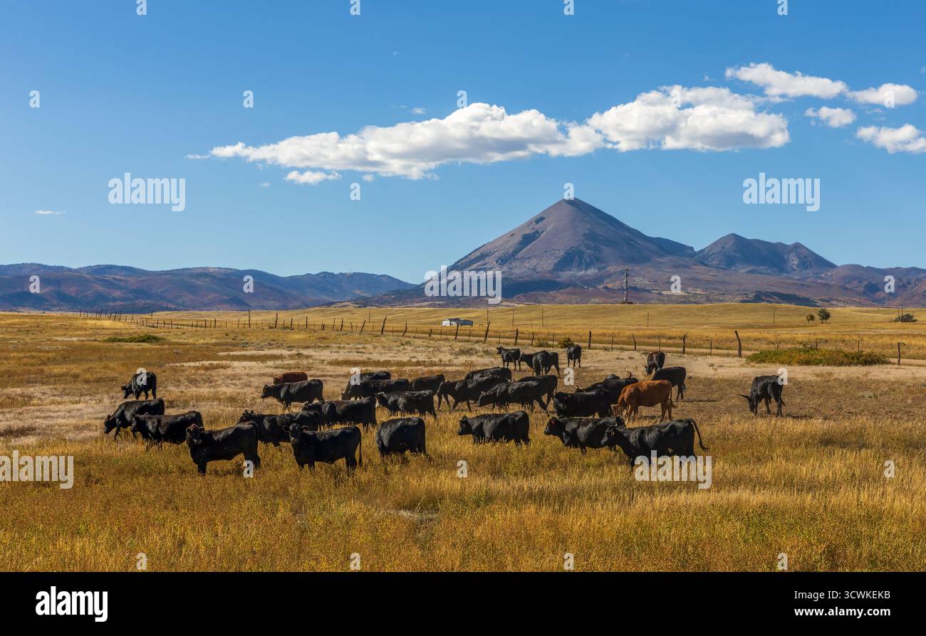 Southern Colorado Highway of Legends with rural countryside, farm ...