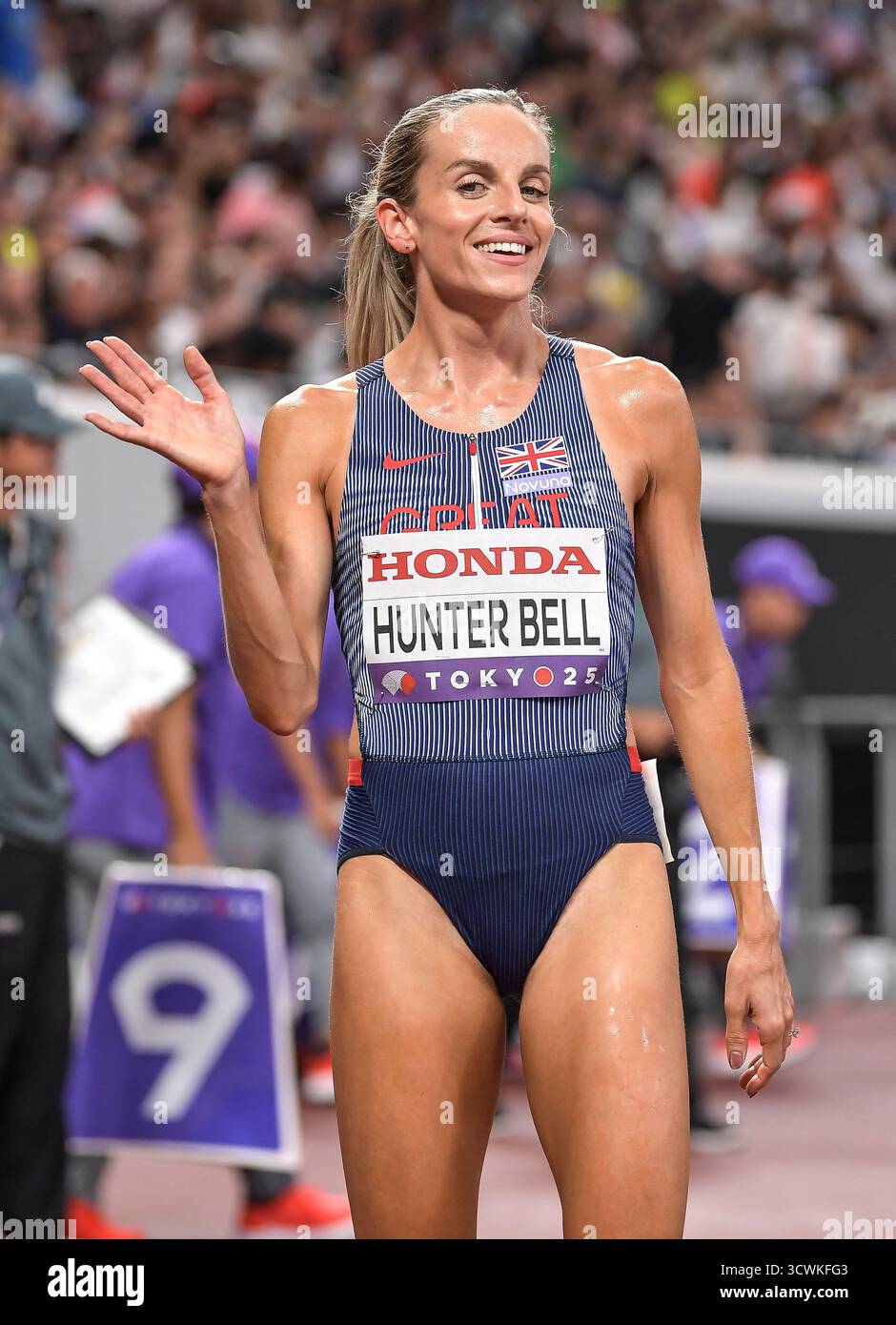 Georgia Hunter-Bell of Great Britain & NI competing in heat 6 of the ...