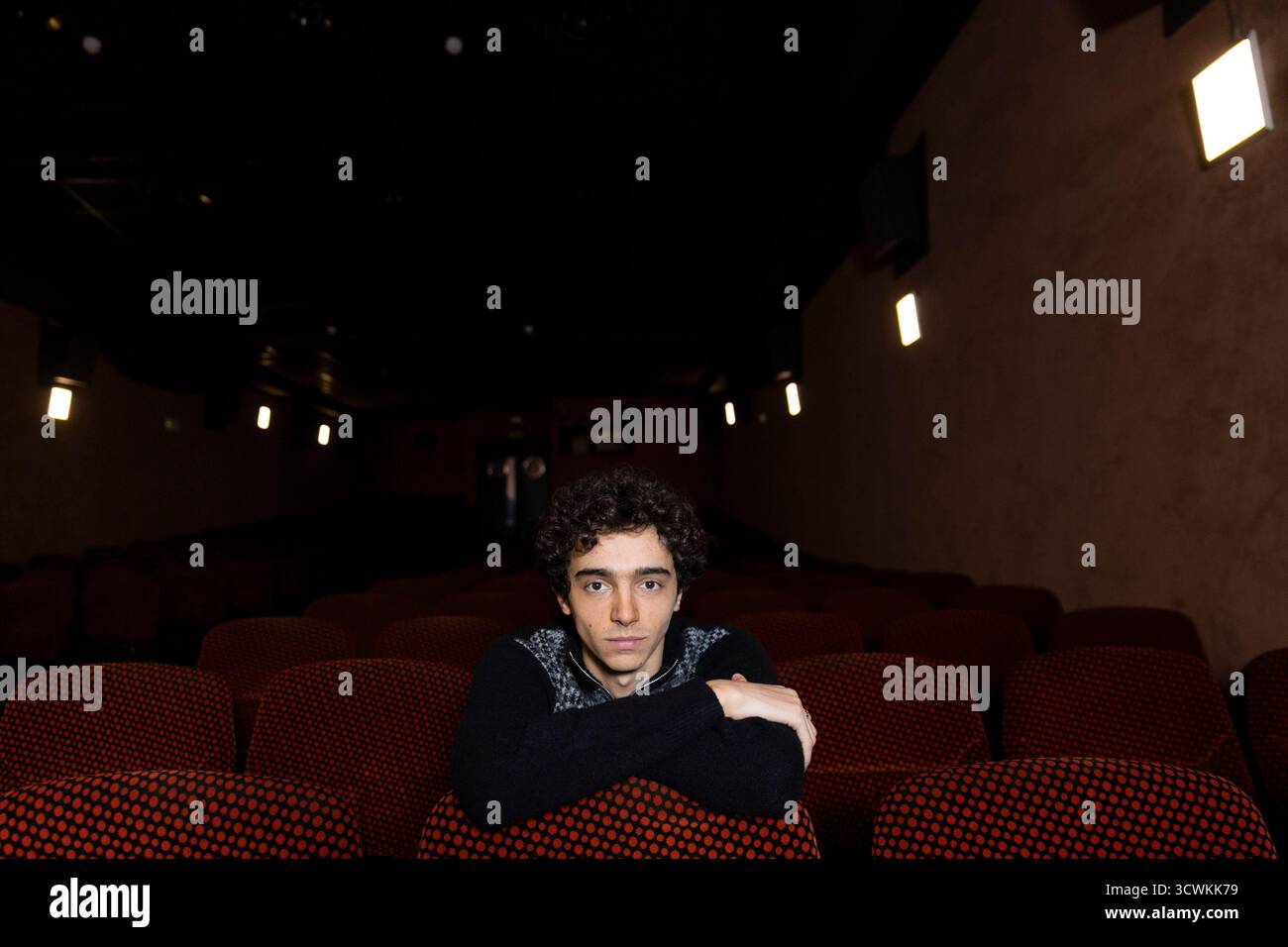 Blas Polidori Poses portrait session 'Maleficio', at Cines Verdi on ...
