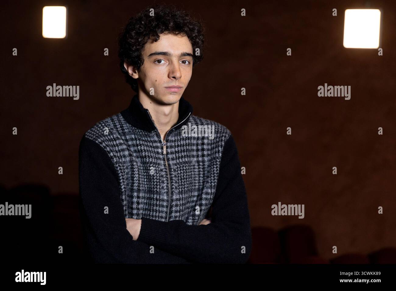 Blas Polidori Poses portrait session 'Maleficio', at Cines Verdi on ...