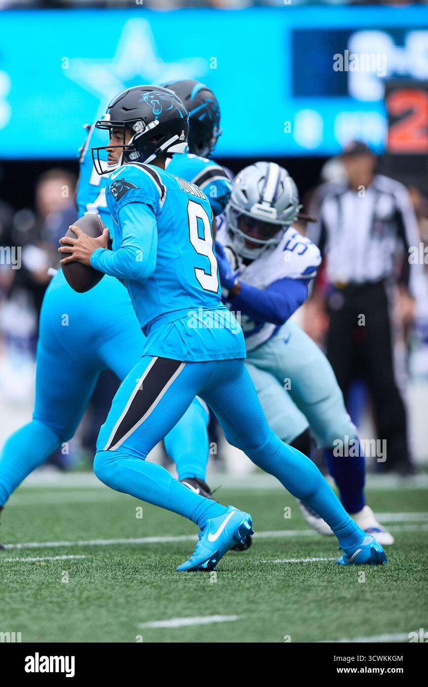 Carolina Panthers quarterback Bryce Young (9) looks for an open ...