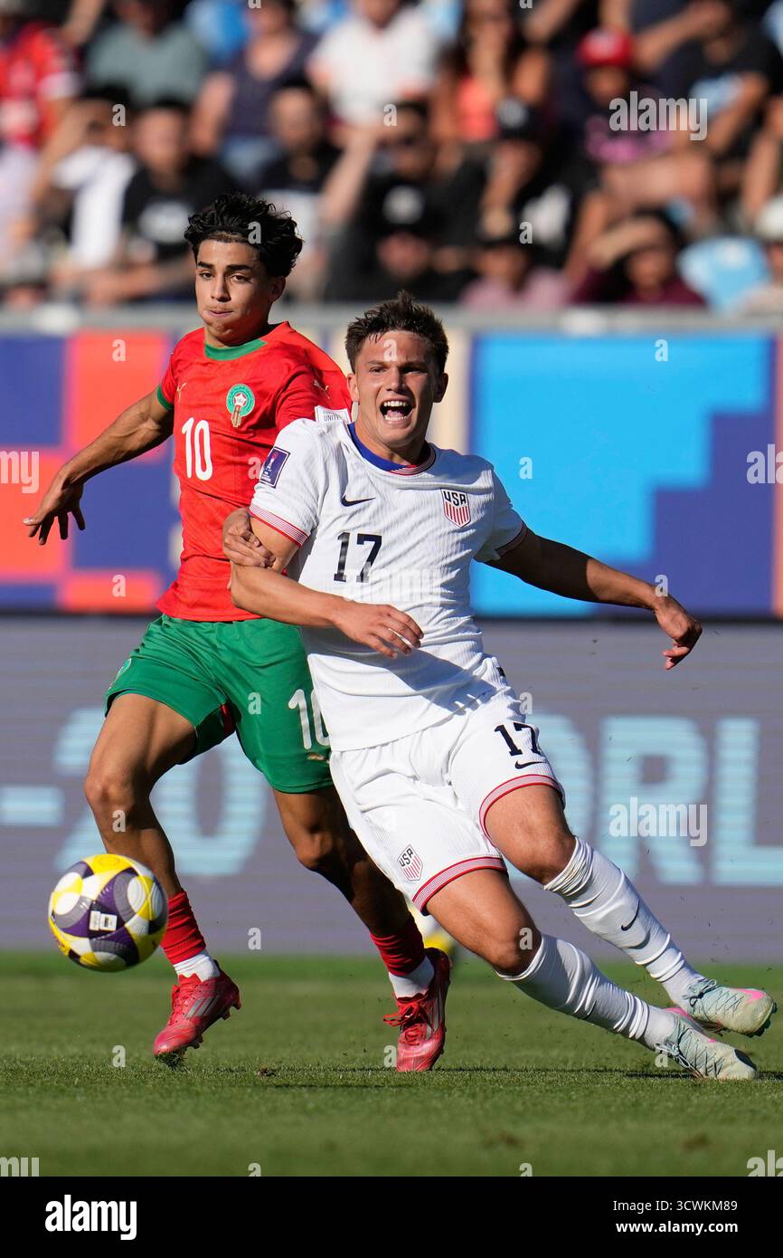 United States' Francis Westfield, right, and Morocco's Saad El Haddad ...