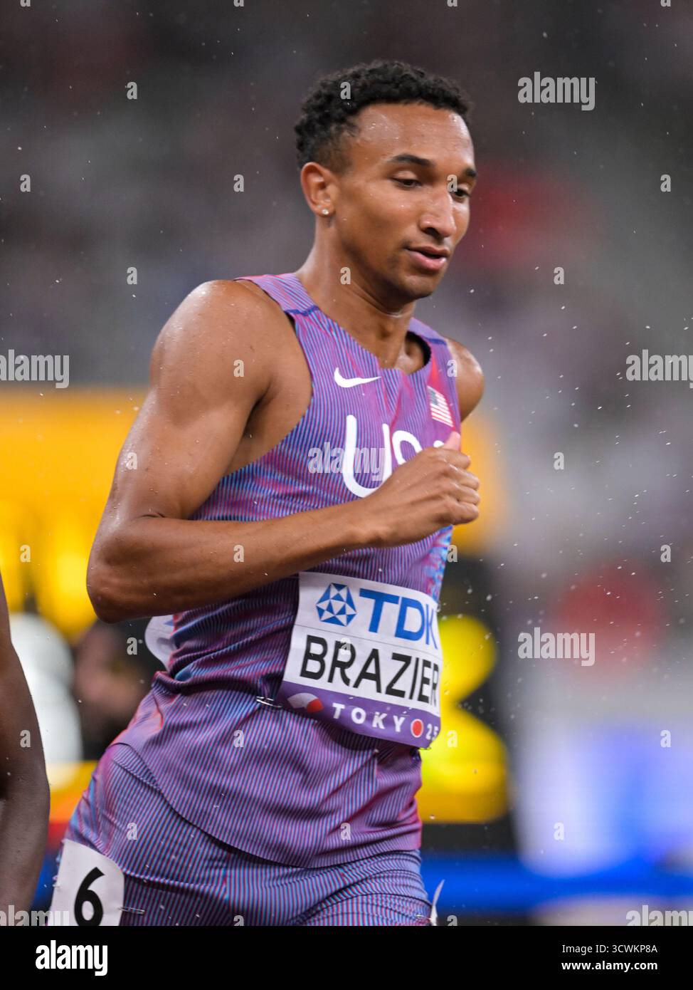 Donavan Brazier of the USA competing in the men’s 800m semi-final heat ...