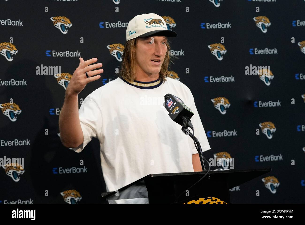 Jacksonville Jaguars quarterback Trevor Lawrence answers questions ...
