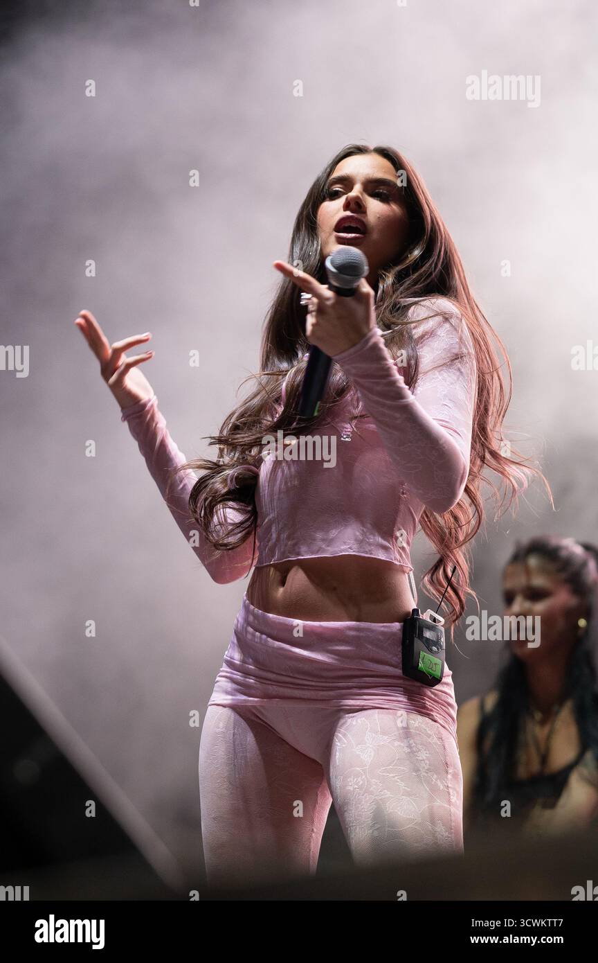 Madrid, Spain. 12th Oct, 2025. Singer, Mar Lucas performs during the ...