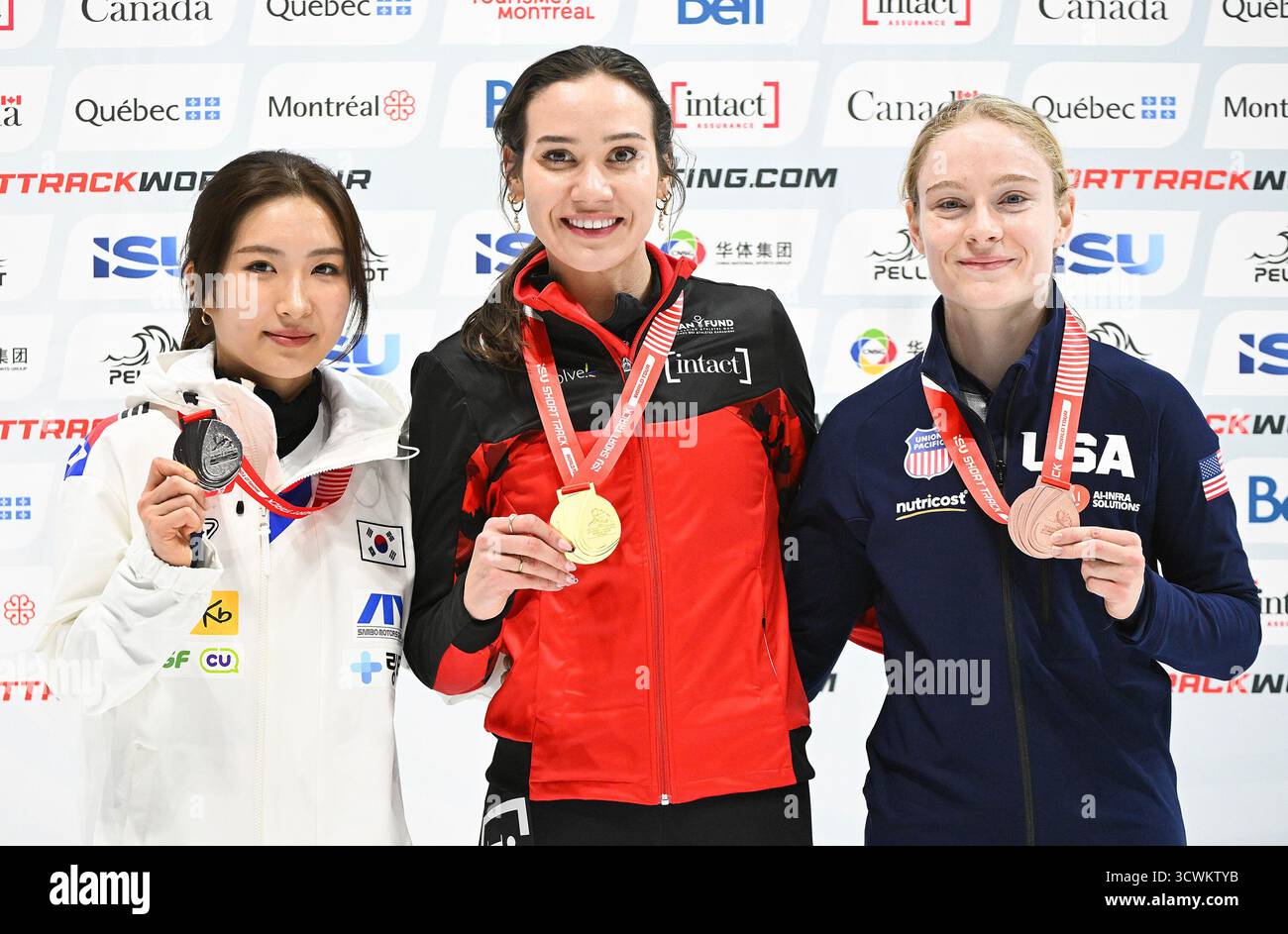 From lef to right, Kim Gilli, of South Korea, Courtney Sarault, of ...