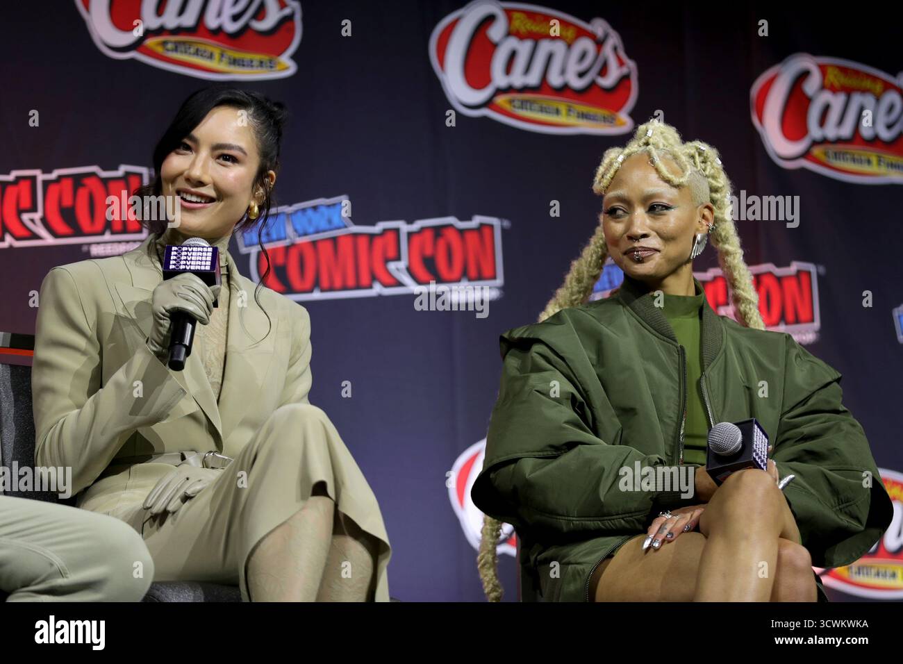 NEW YORK, NEW YORK OCTOBER 11, 2025: Adeline Rudolph, Tati Gabrielle ...