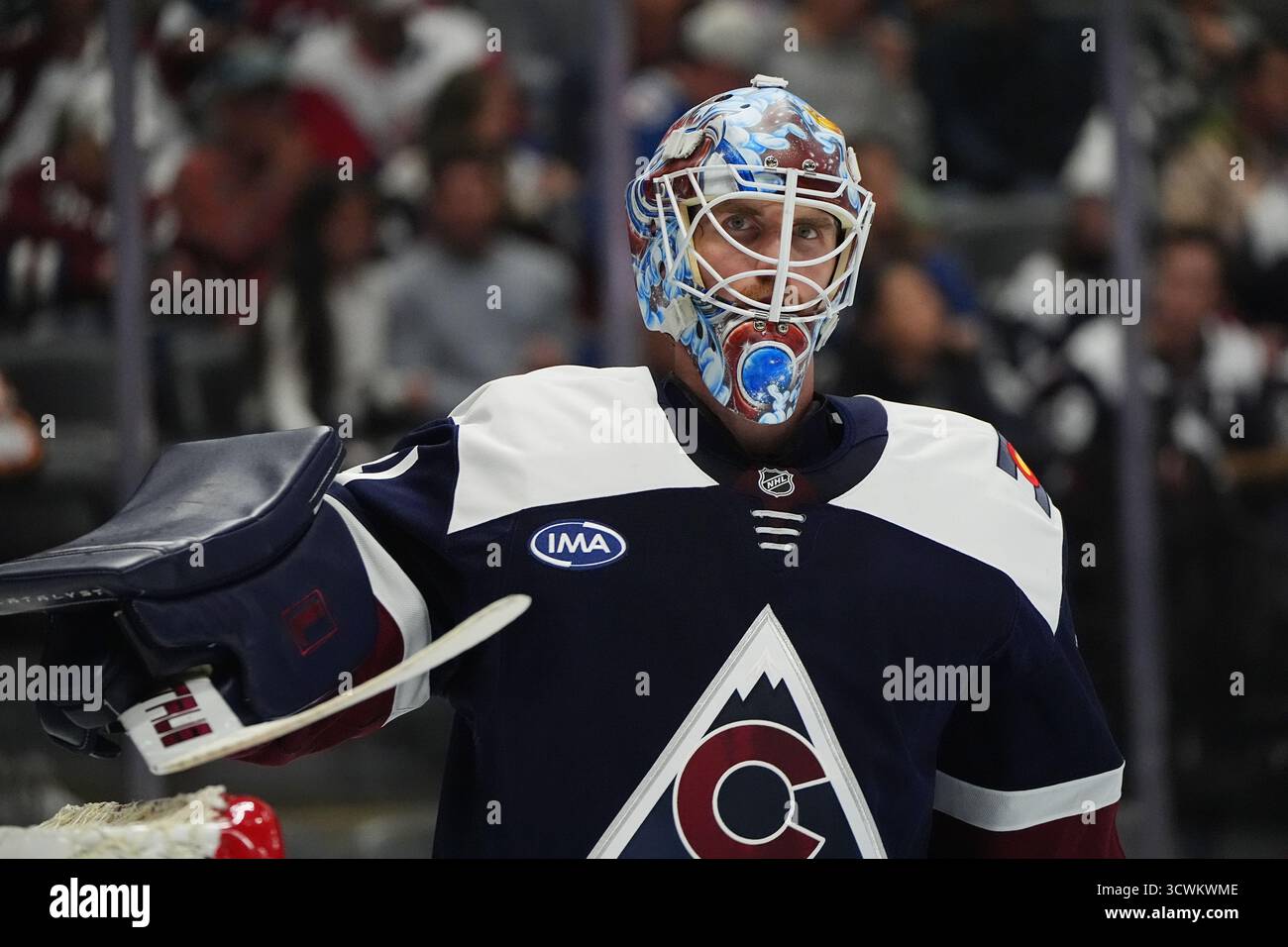 Colorado Avalanche goaltender Scott Wedgewood (41) in the second period ...