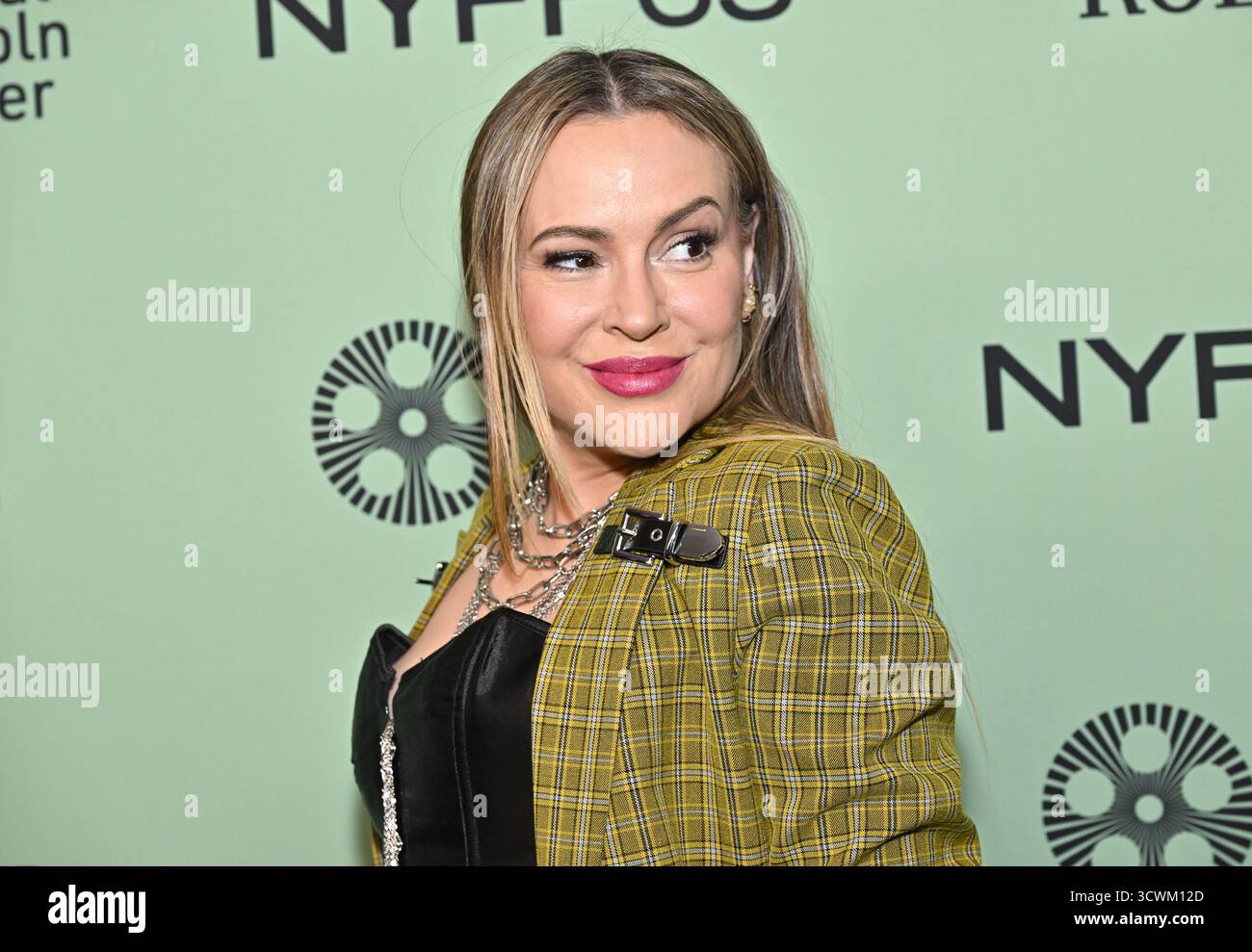 Alyssa Milano attends the premiere of "Is This Thing On?" at Alice ...