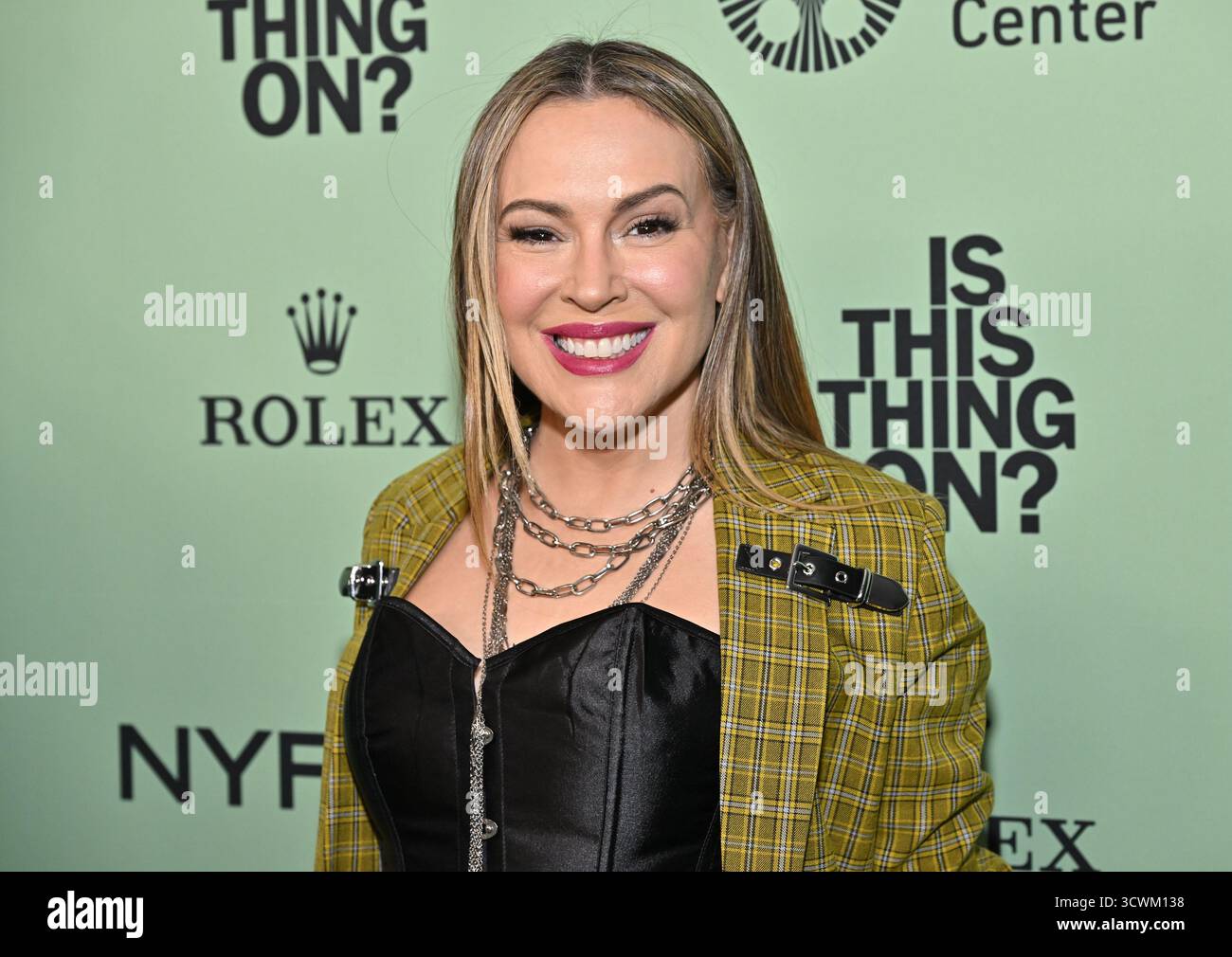 Alyssa Milano attends the premiere of "Is This Thing On?" at Alice ...