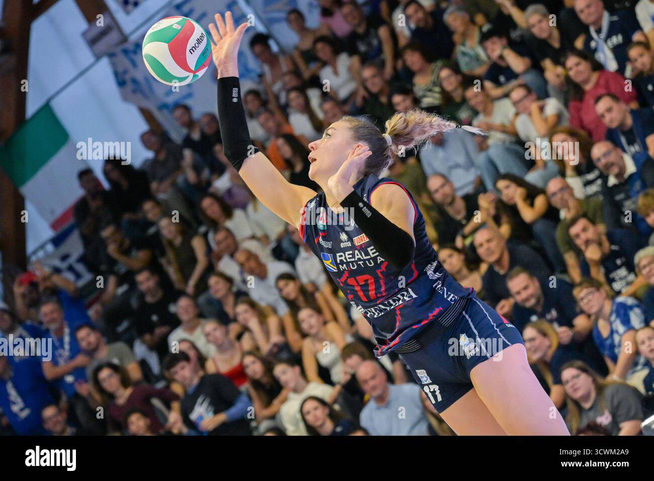 #17 Anna Gray (Centrale) in action during Serie A1 match between Reale Mutua Fenera Chieri '76 ...