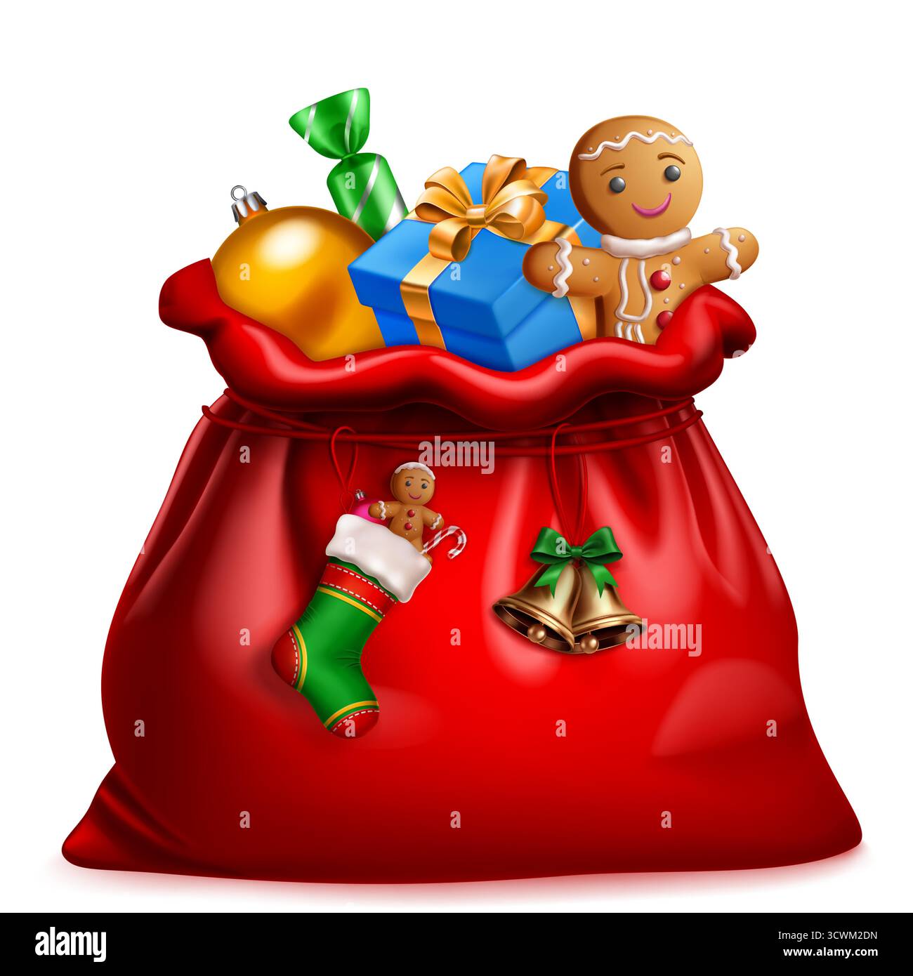 Large blue sack Stock Vector Images - Alamy