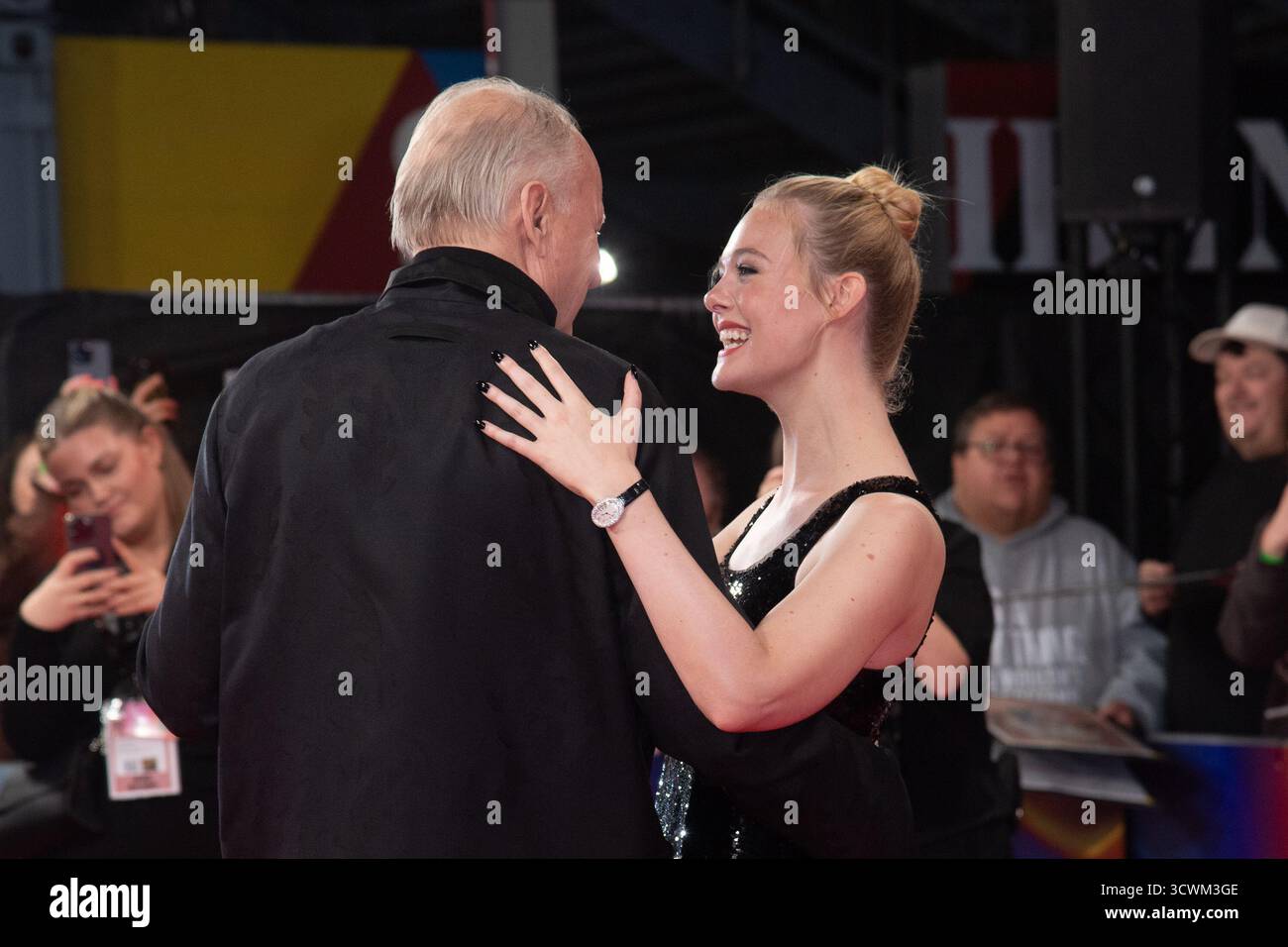 London, UK. 12 Oct, 2025. Pictured: Stellan Skarsgård and Elle Fanning ...