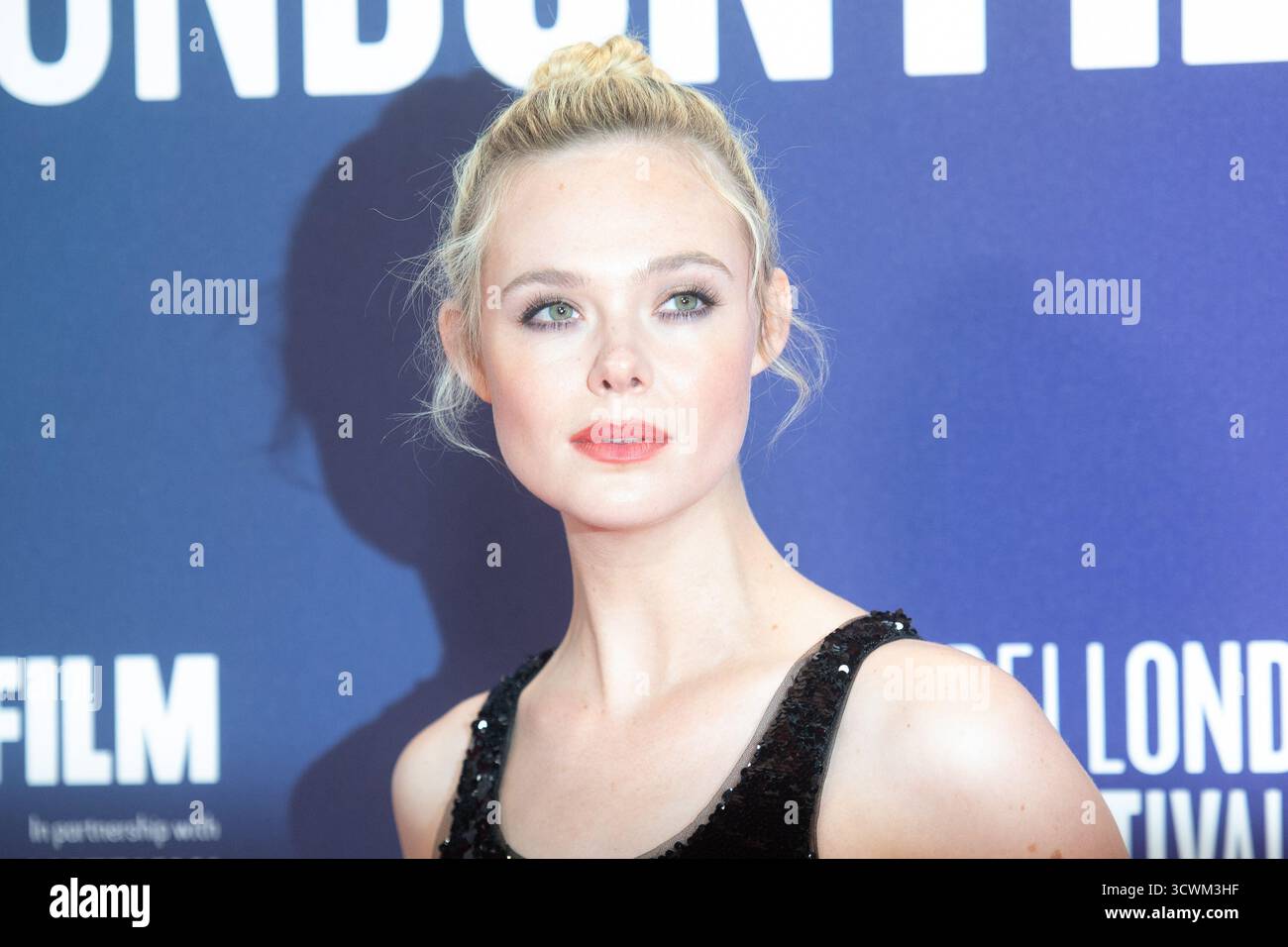 London, UK. 12 Oct, 2025. Pictured: Elle Fanning attends the ...