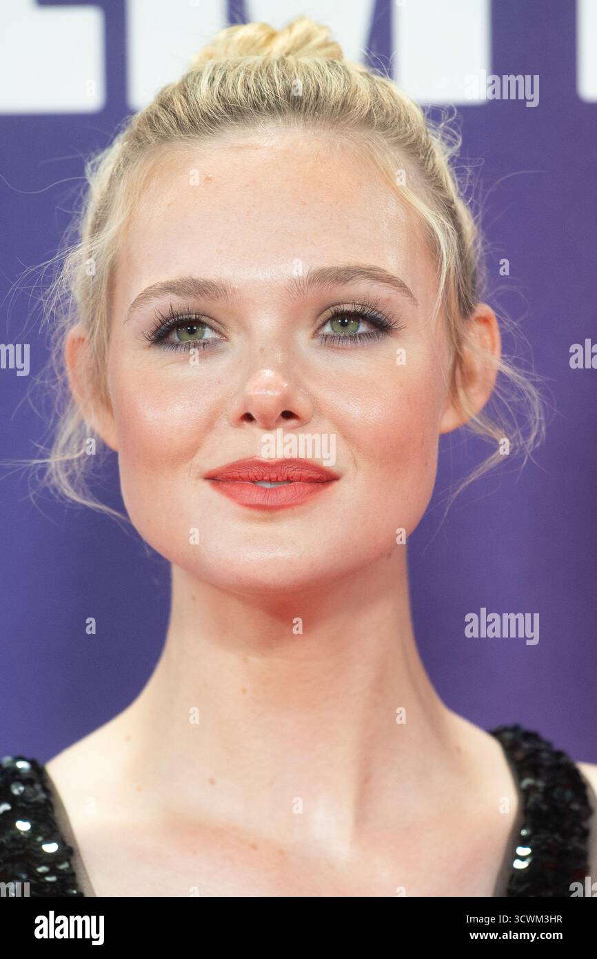 London, UK. 12 Oct, 2025. Pictured: Elle Fanning attends the ...