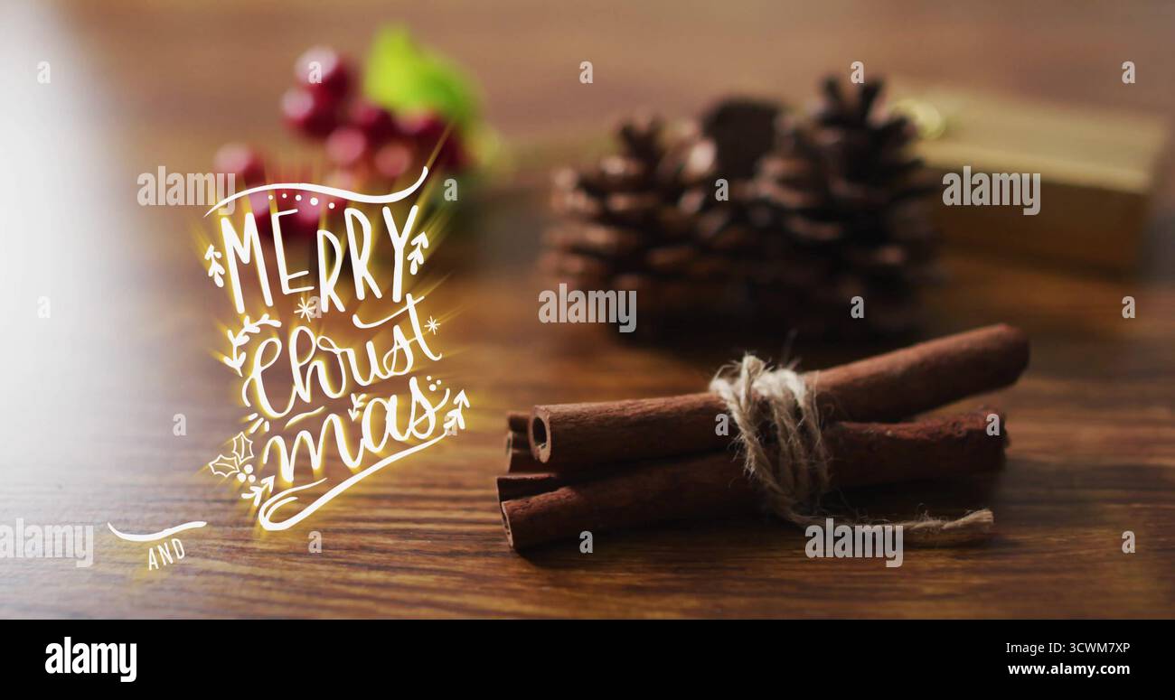 Merry christmas family pine hi-res stock photography and images - Alamy