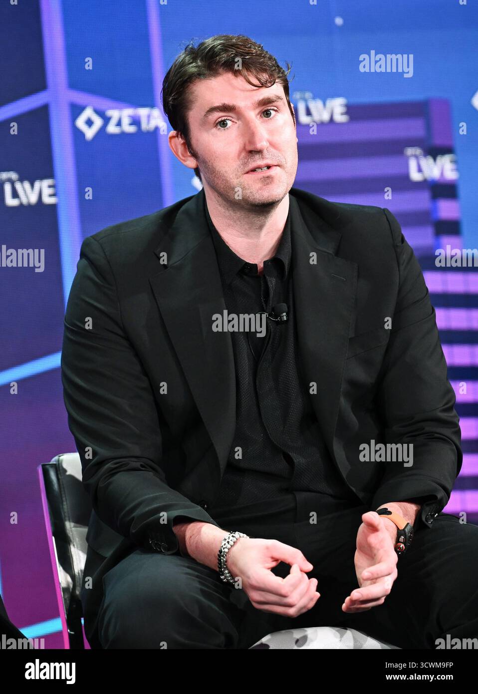 Moonpay founder and CEO Ivan Soto-Wright speaks at the Zeta Live conference at Center415 on ...